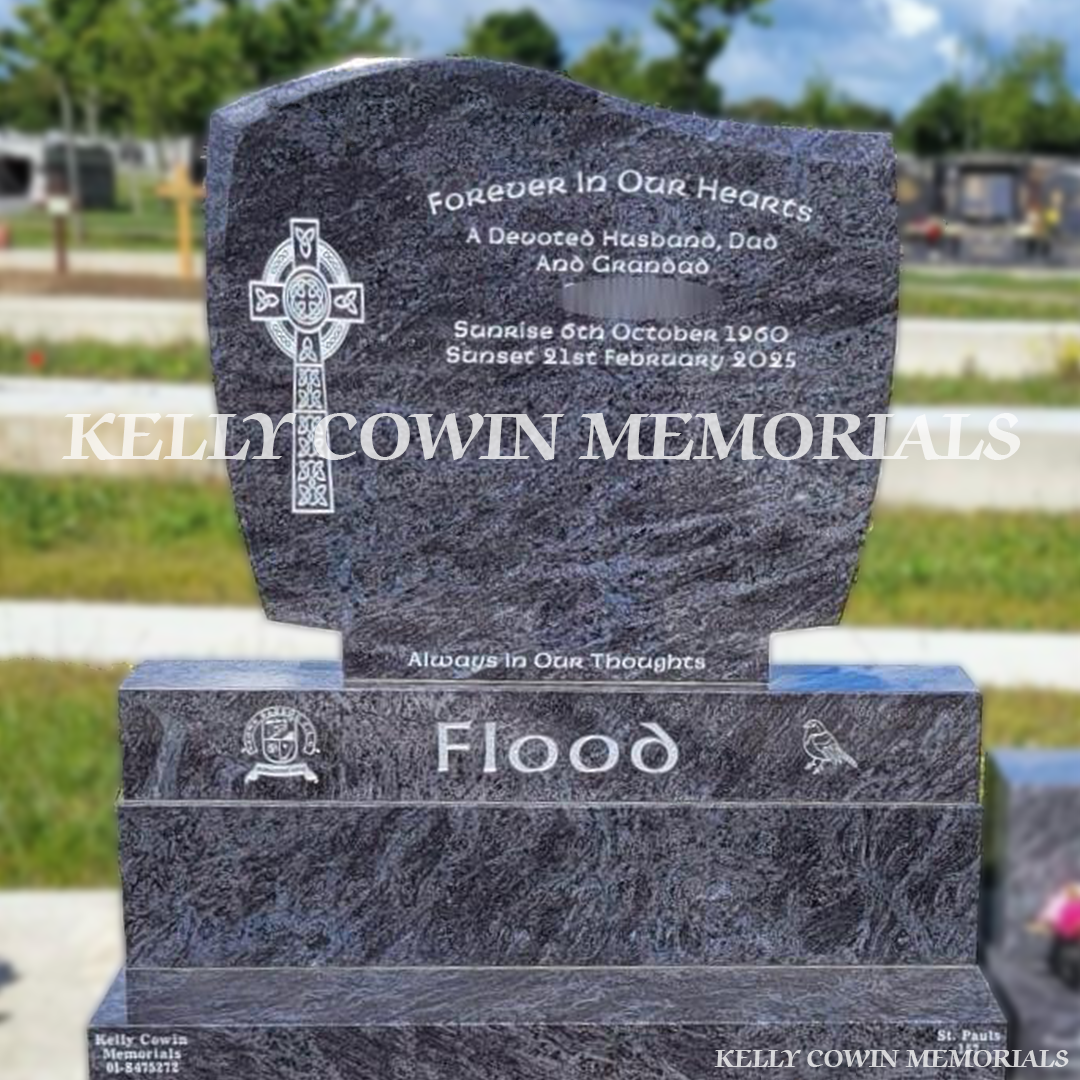Blue Lagoon Granite C1 Headstone | Balgriffin Cemetery