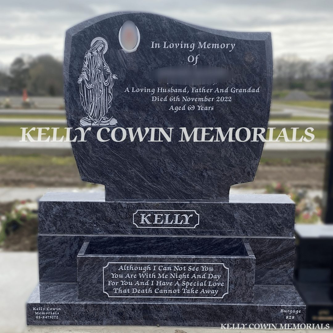 Blue Lagoon Granite C1 Headstone | Balgriffin Cemetery